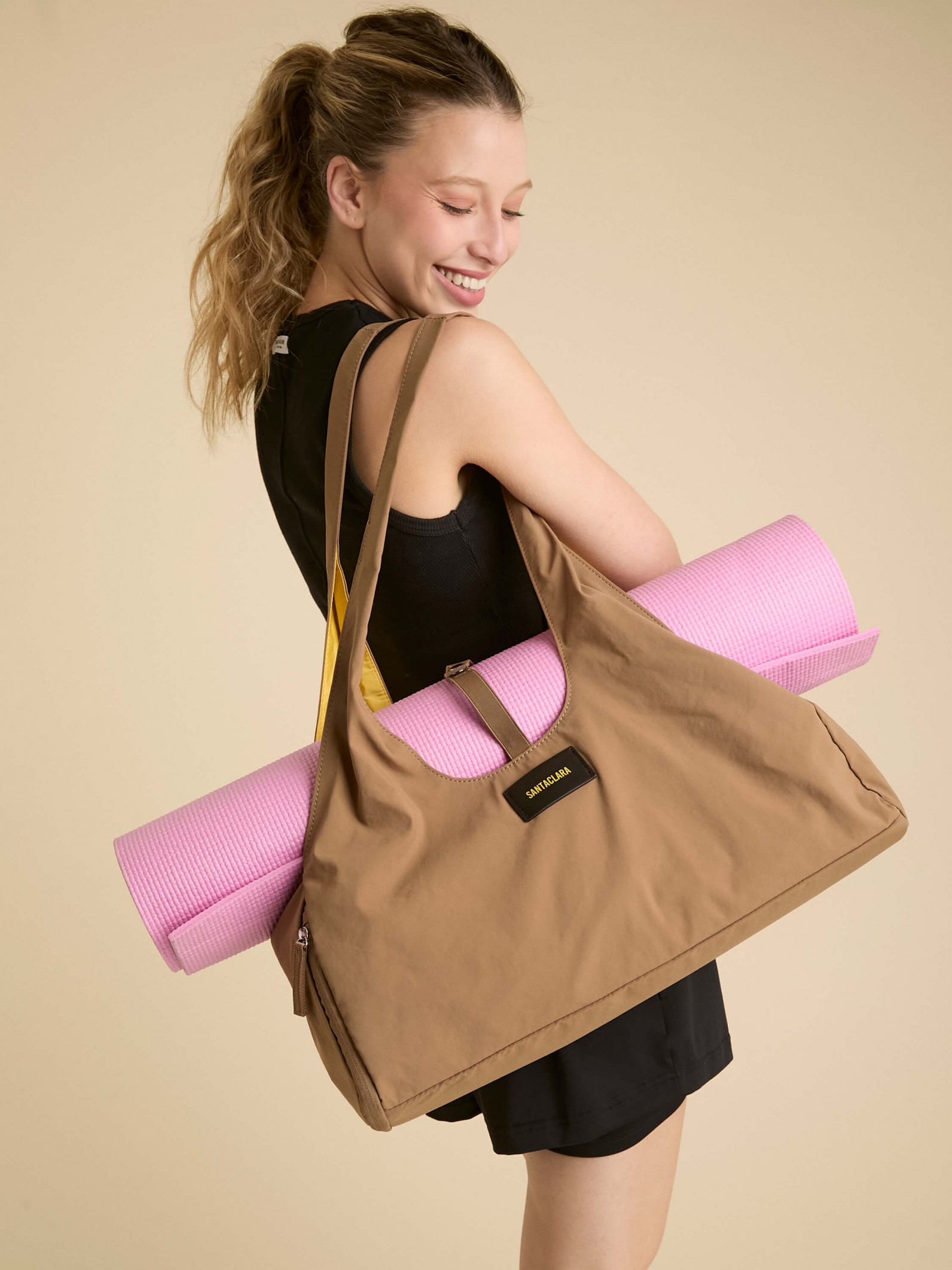 Bolso Aura Cafe Porta Mat de Yoga en 2x1 | 2x1 Santaclara